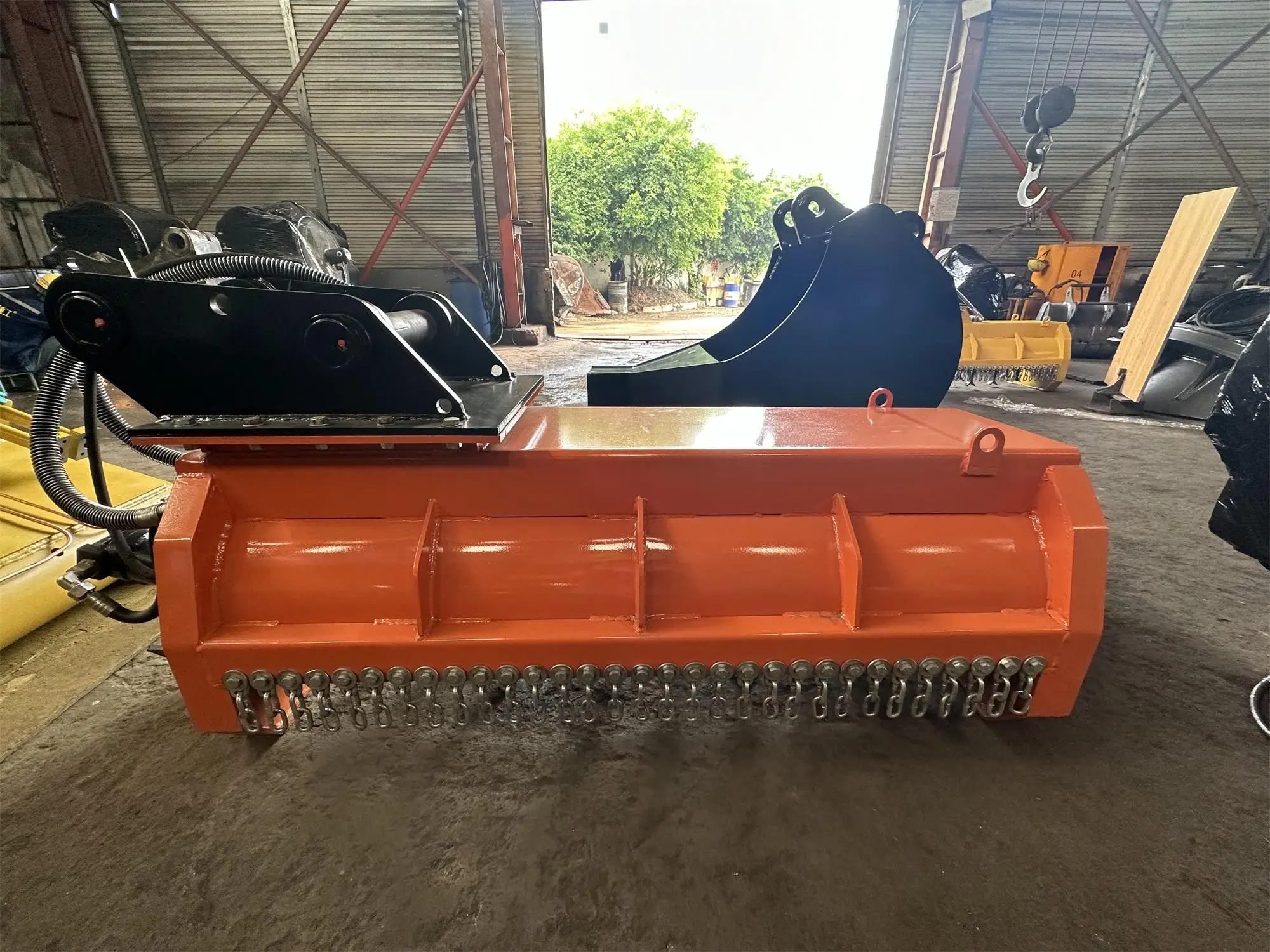 High Efficiency Farm Machines Flail Mower Mini Excavator Flail Mulcher ...