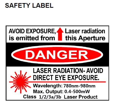 12V 520nm Laser Module - 1W High Power Green Laser