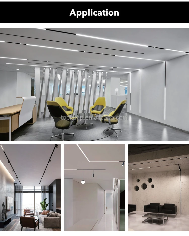 Modern Recessed Magnetic Track Lights Design Led Lamp Rail Ceiling ...