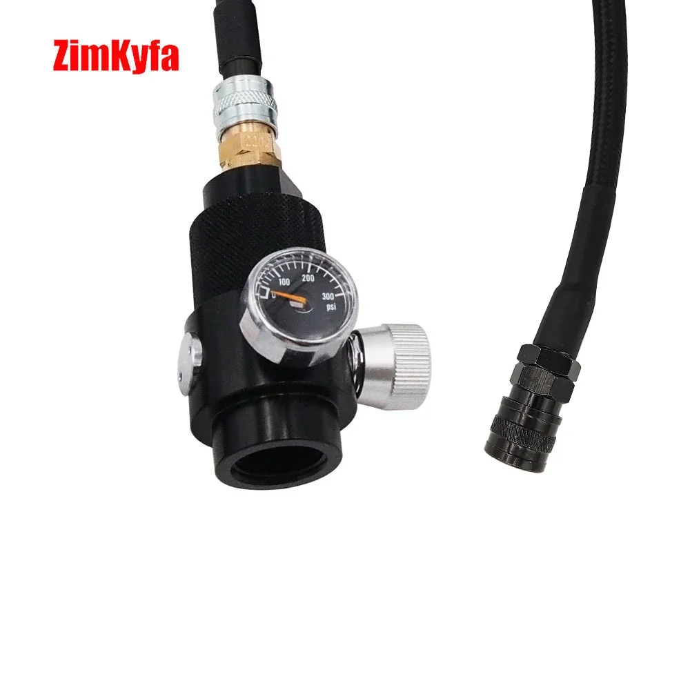 Hpa Slp Flex Co2 Regulator Valve W/100cm Low Pressure Remote Hose Coil ...