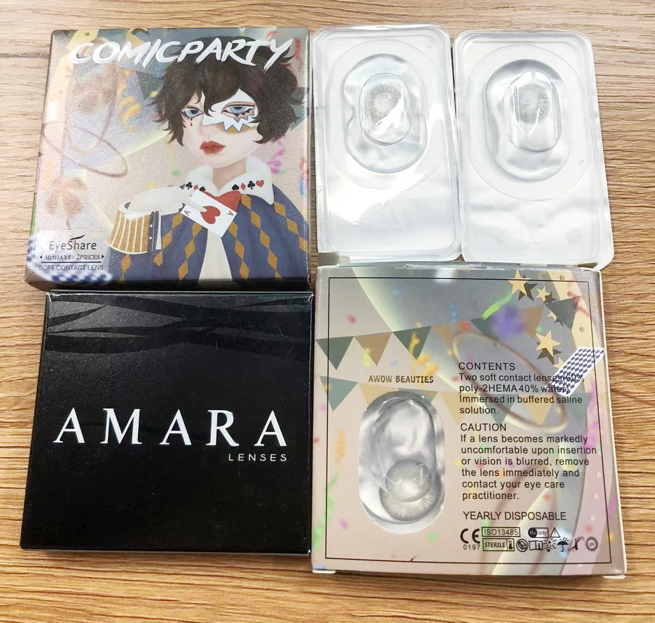 Eyeshare Custom Practical Colored Contact Lens Packing Box Contact ...