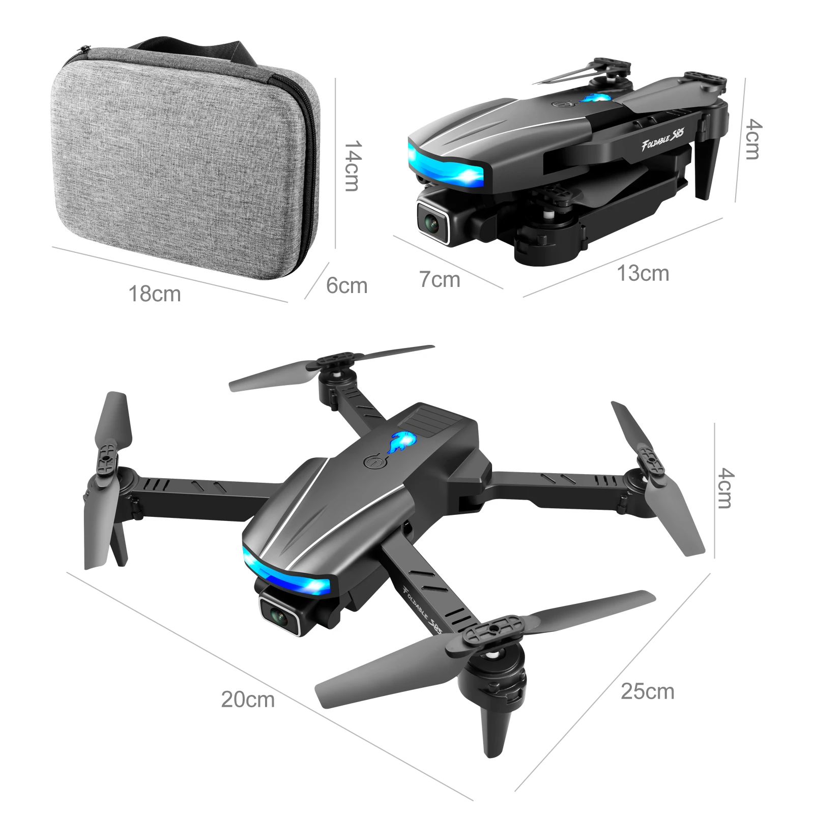 S85 Gps Drone Pro 4k Hd Camera 2.4g Long Range Quadcopter Wifi Foldable ...