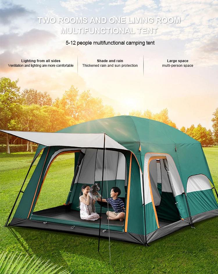 Foldable Ultralight Portable Family Camping Tent Hiking Waterproof ...