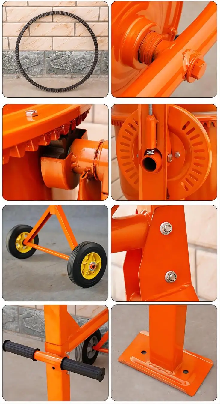 High Operating Efficiency Portable Electric Small Cement Mixer Concrete ...