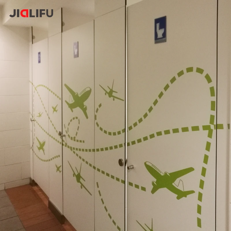 Landscape Design Digital Print Toilet Cubicle Panels