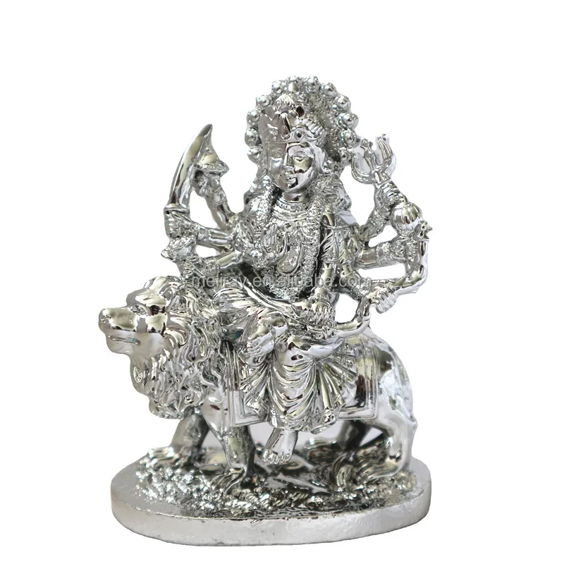 Resin Silver Coating Hindu Lord Ganesha Statue For Car Dashboard Statue ...