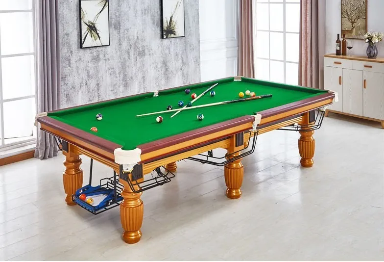 Home Gym Furniture Billiards Fitness Solid Wood Pool Table - Buy Pool ...