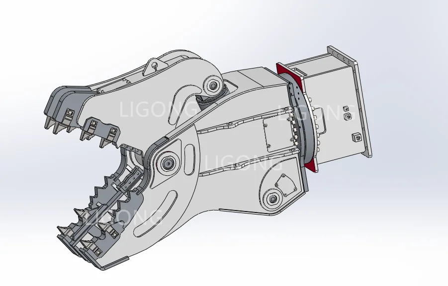 L08 Model Heavy Duty Crushing Concrete Pulverizer for 20-35ton ...