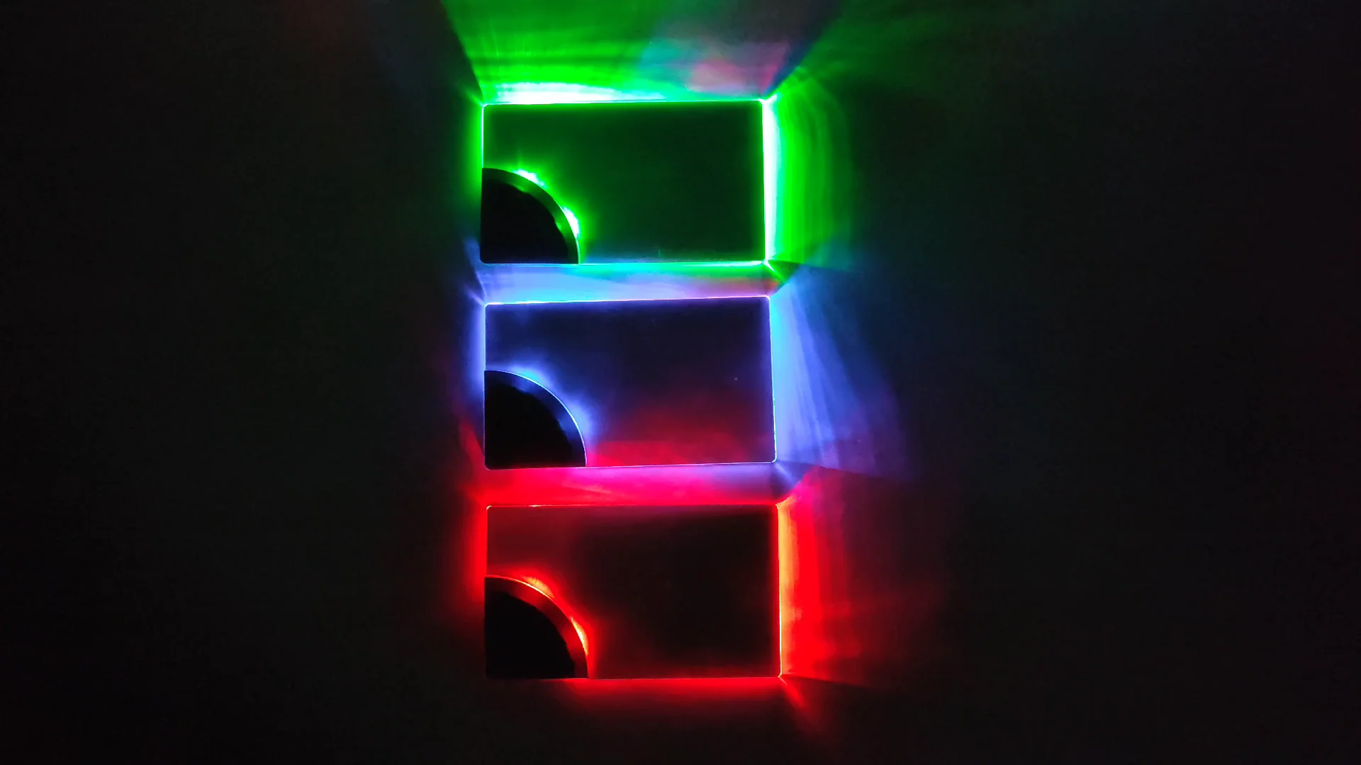 Linli Unique Led Acrylic Wedding Invitation With Different Color Lights ...