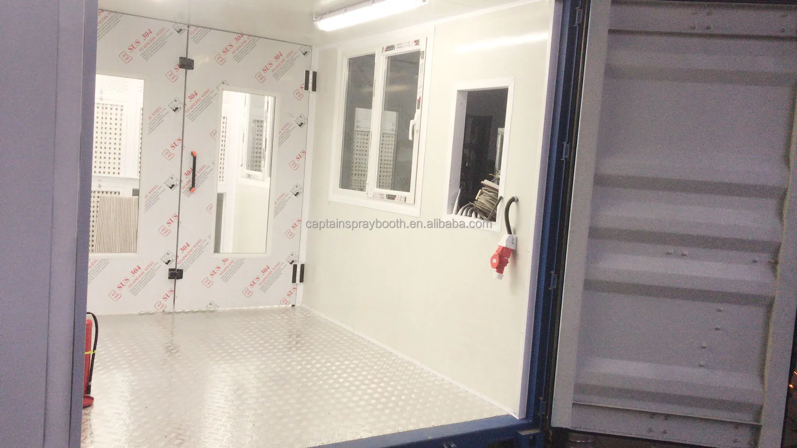 Container Paint Booth Container Spray Booth for Small Workpiece Wheel ...