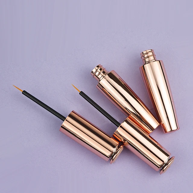 7ml Gold Metallic Liquid Eyeliner Gel Tube Empty Eye Liner Plastic Tube ...