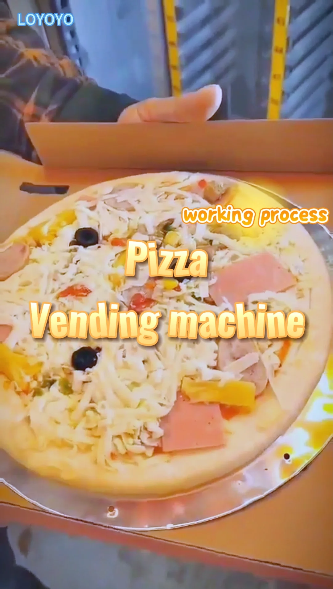 Commercial Customized Hot Food Pizza Vending Machine Self-service Hot ...