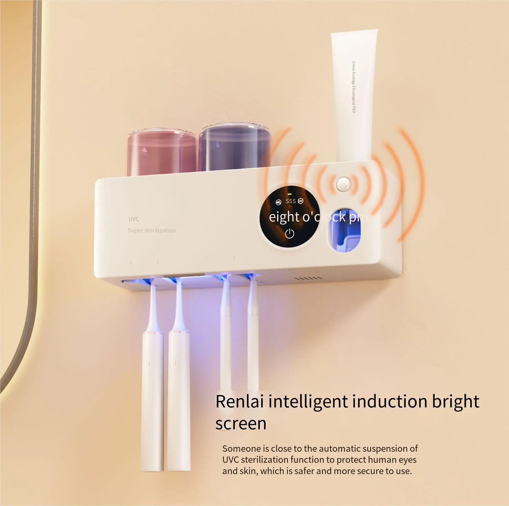 Automatic Sterilization Wall-mounted Toothbrush Sterilization Holder ...