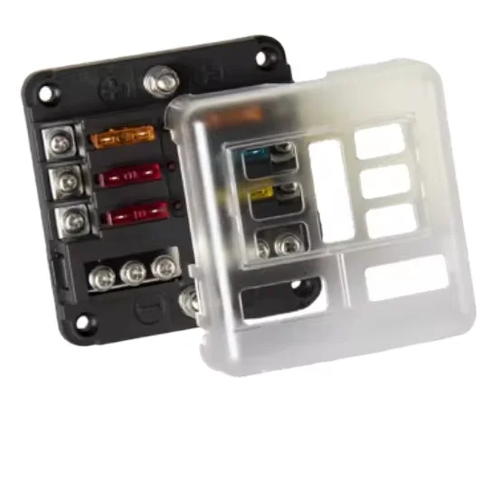 Vehicle and ship multi-way fuse box with positive and negative 6 way 12 ...