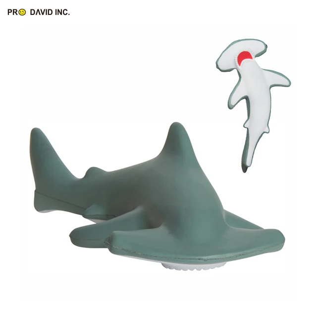 Giveaway PU Hammerhead Shark Shape Stress Ball With Custom logo Stress ...