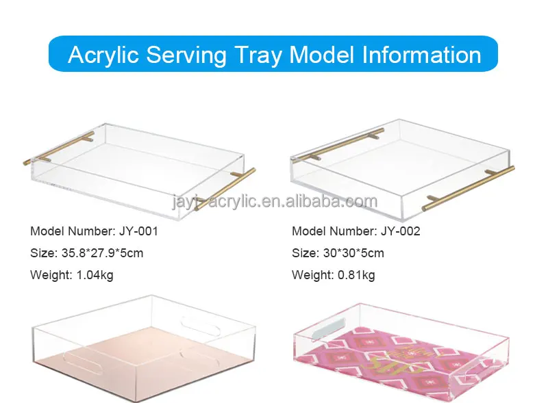 Custom Made Colored Acrylic Trays Square Tray for Bathroom, Vanity ...