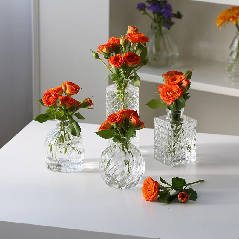 2023 Glass Bud Vase Set Of 10-small Vases For Flowers,Clear Bud Vases ...