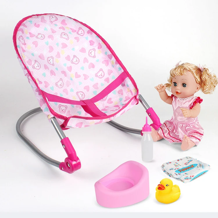 Hot Selling Baby Doll Stroller Nursery Role Play Set Toy Realistic Baby ...