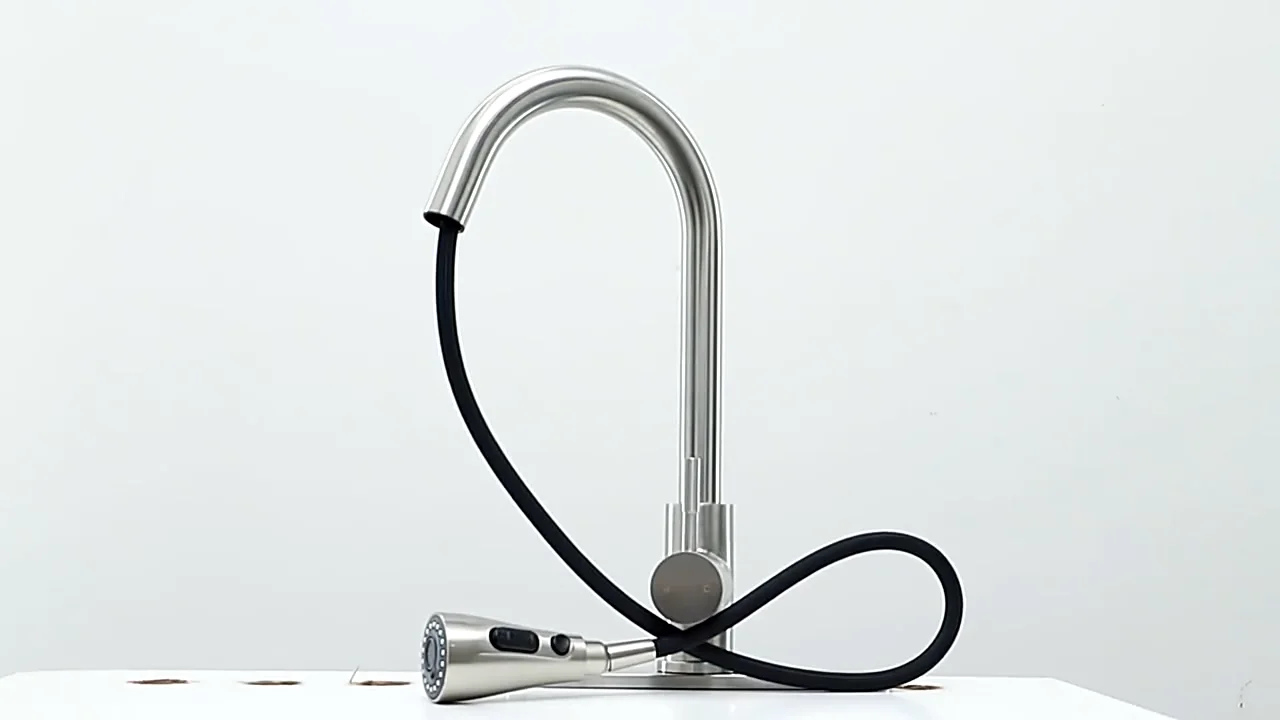 Aquacubic Kitchen Spring Faucet With Magnetic Docking Spray Head With ...