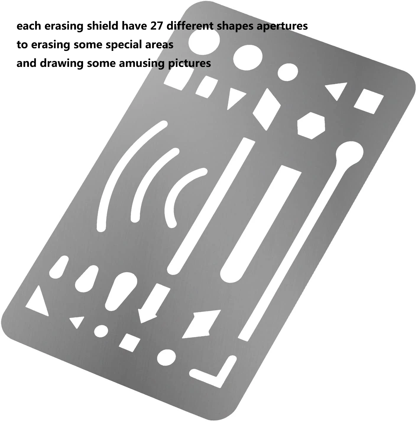 Stainless Steel Drawing Template Erasing Shield Drafting Tools - Buy ...