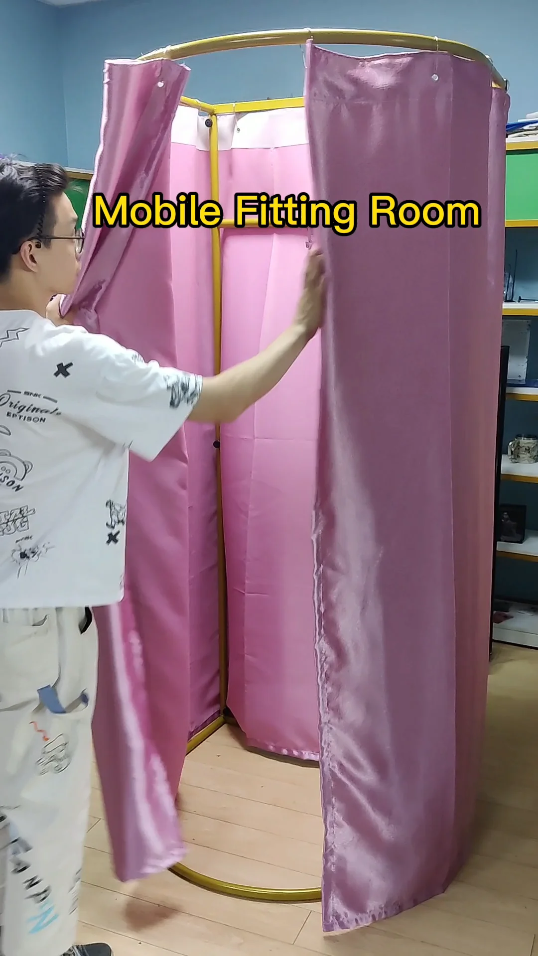 Gold Frame Detachable Portable Fitting Room,Colorful Indoor And Outdoor ...