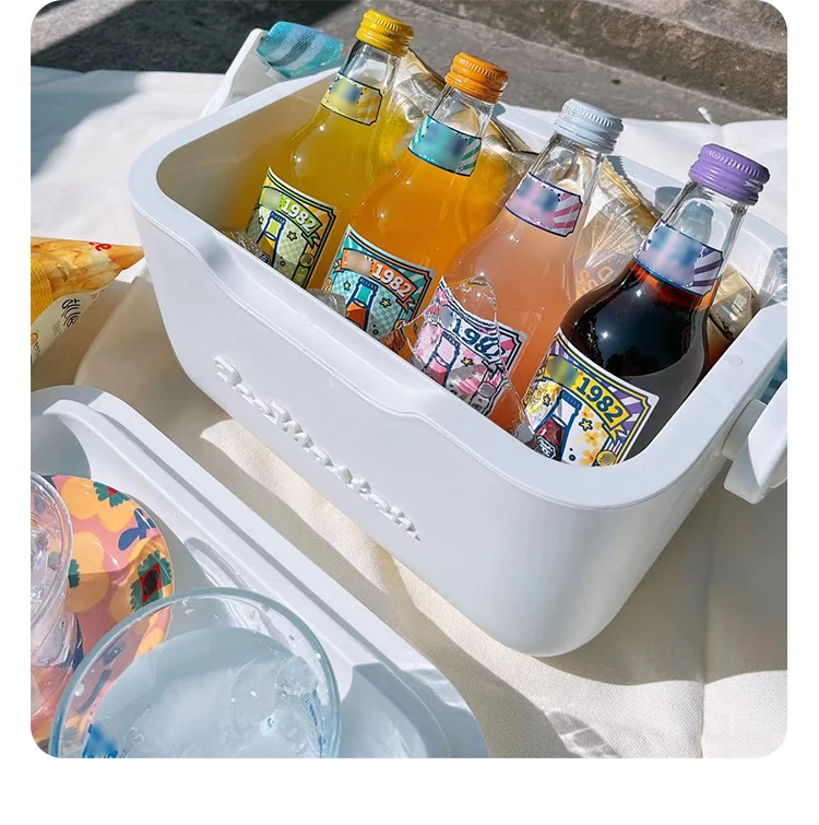 Portable Picnic Ice Box Cooler Beer Can Outdoor Insulated Drinking Hard ...