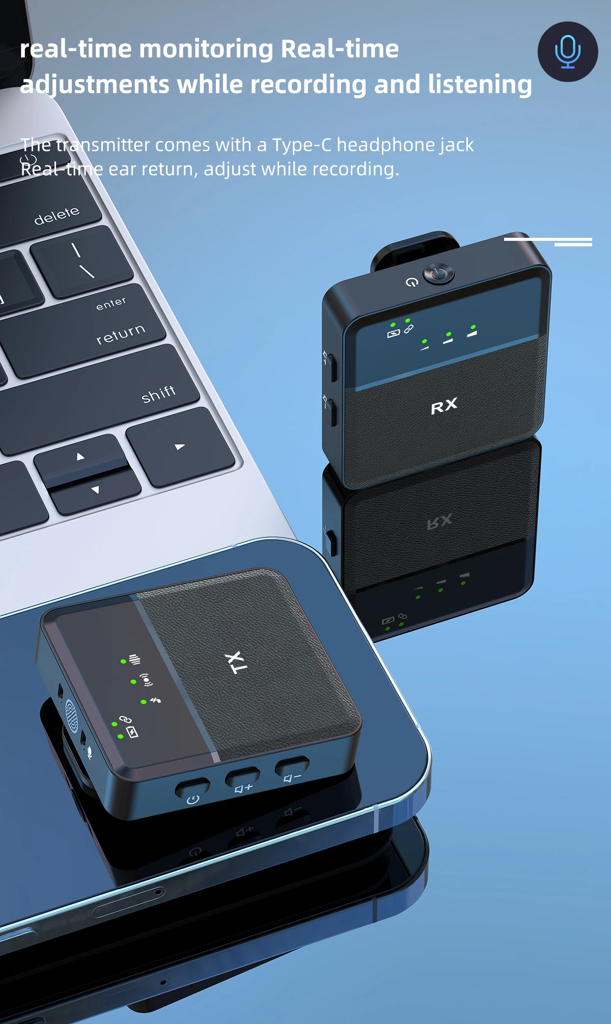 Plug and Play Wireless Microphone - Ideal for Interviews