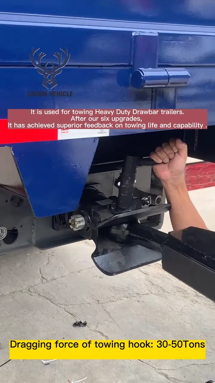 Sinotruk Howo Truck Full Drawbar Trailer Accessories 30-50tons Towing ...