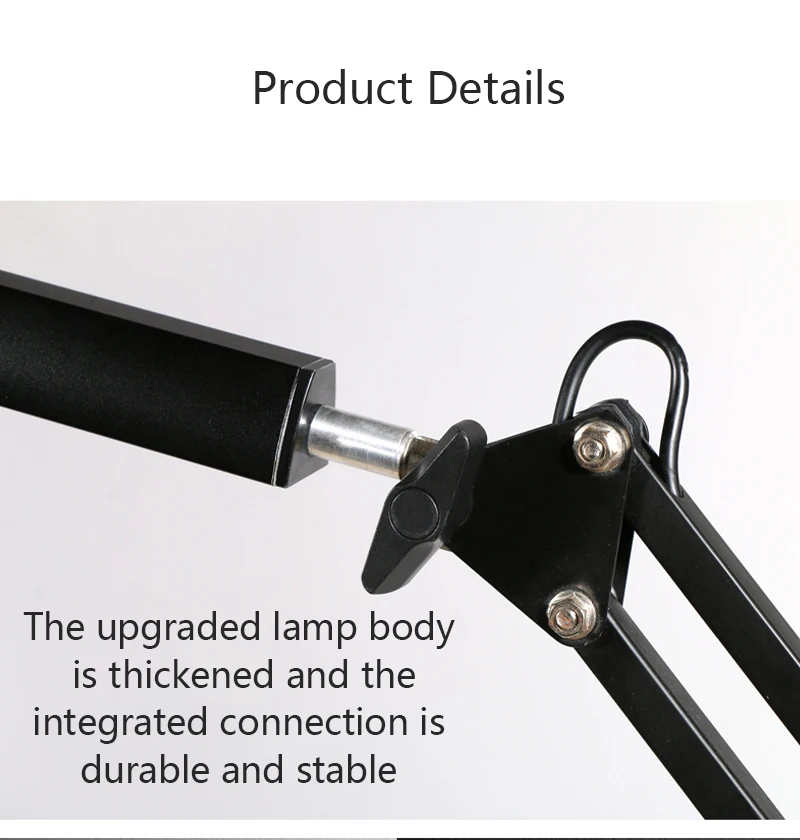 Flexible Led Desk Lamp Clip Home Office Modern Table Lamp Adjustable ...