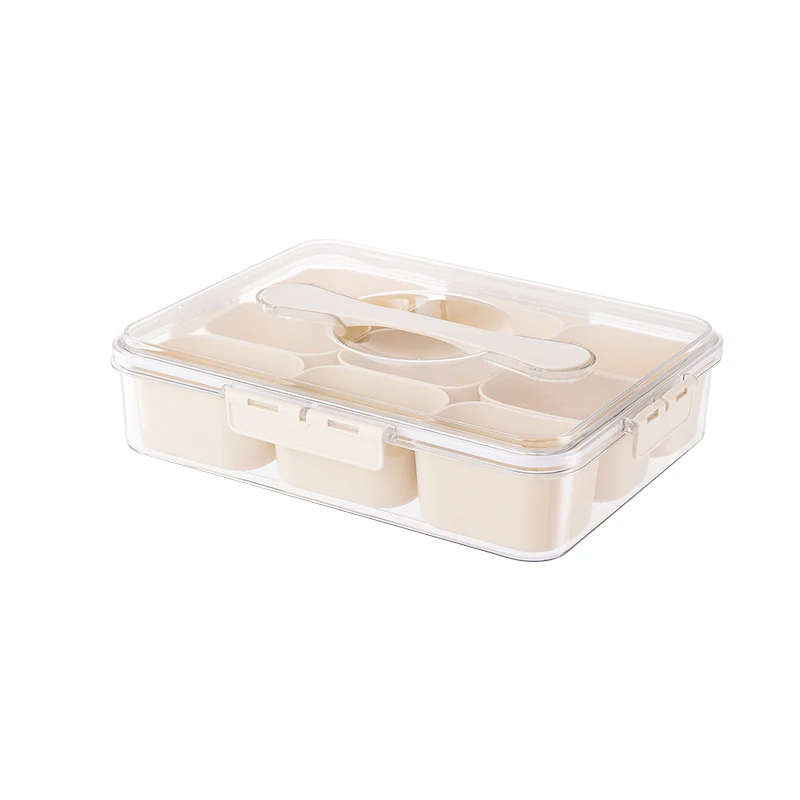 9 Compartment Divided Serving Tray With Handle For Food Serving Tray ...
