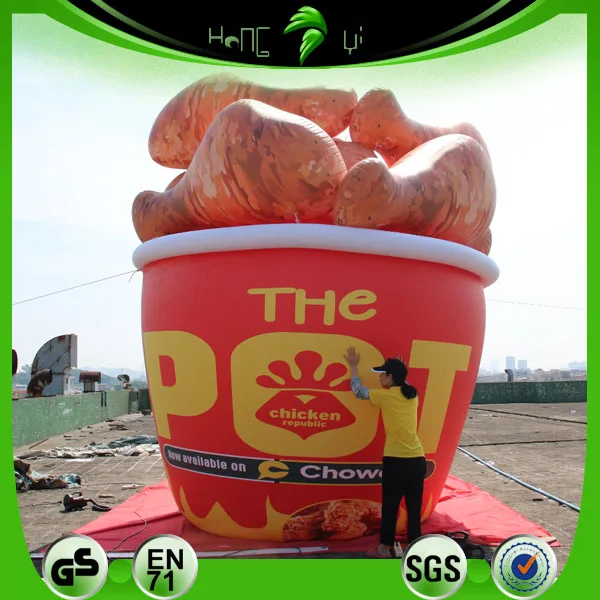 Giant Inflatable Food Bucket Model - Perfect for Advertising