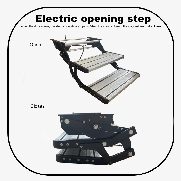 Tongfa 600mm Double Folding Aluminum Electric Step With Rv Motorhome ...
