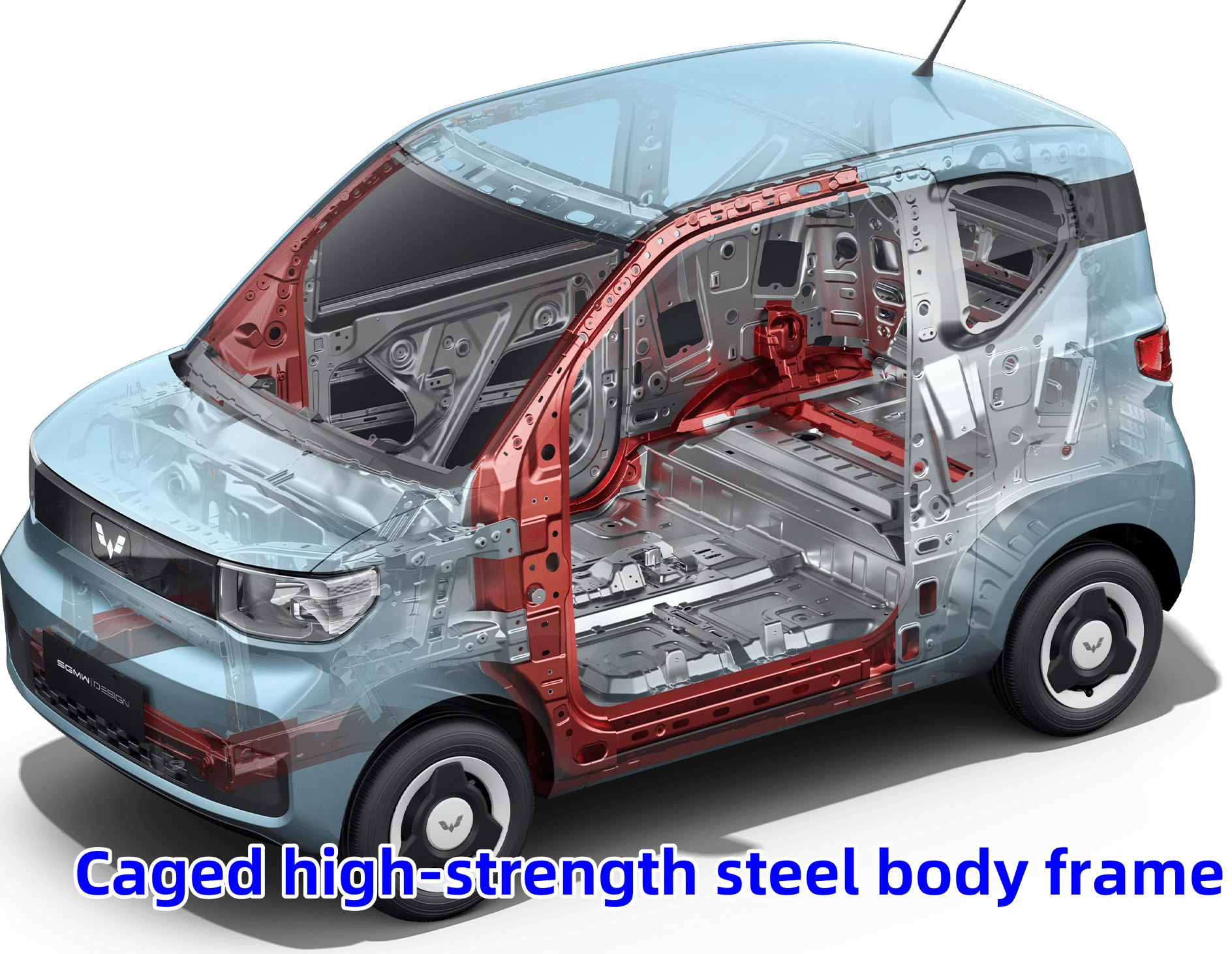 Wuling Hongguang Mini Ev 2023 Version Macaron Fashion Model Lithium Iron Phosphate Saic Minicar ...