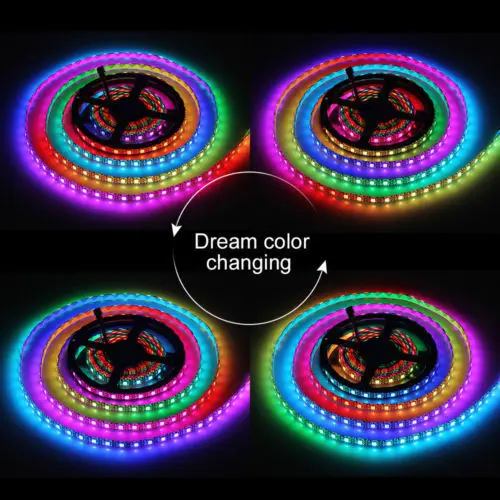 Ws2812b Ws2811 5v 12v 5050 Rgb Pixel Led Strip 1-5m 30 60 144 150 300 ...