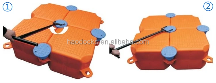 HDPE Modular Barge - Floating Dock Blocks with Motors
