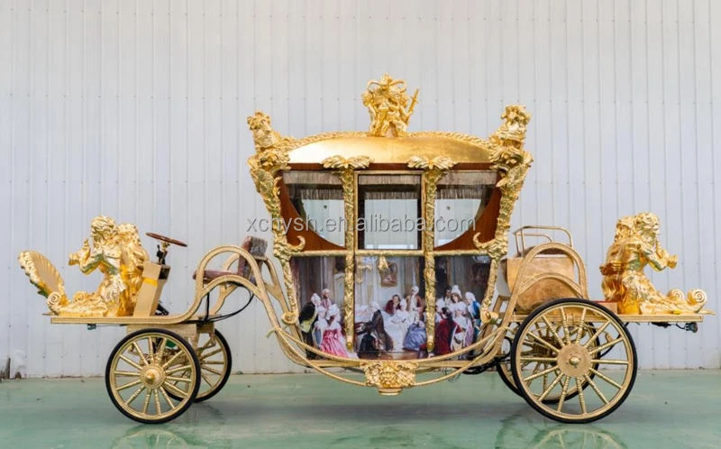 Golden Luxury Classical Princess Royal Carriage/wedding Sightseeing ...