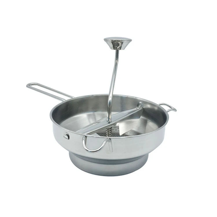 Hand-held Vegetable Stainless Steel Meat Funnel Manual Rotary Press ...