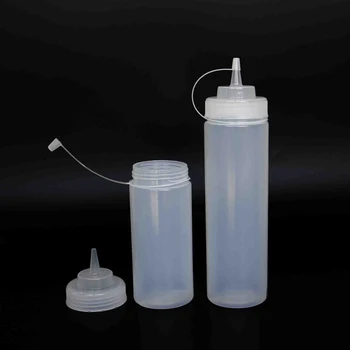 Botol Plastik Bening Isi 8oz 32oz,Botol Saus Cuka Peras Dengan Tutup ...