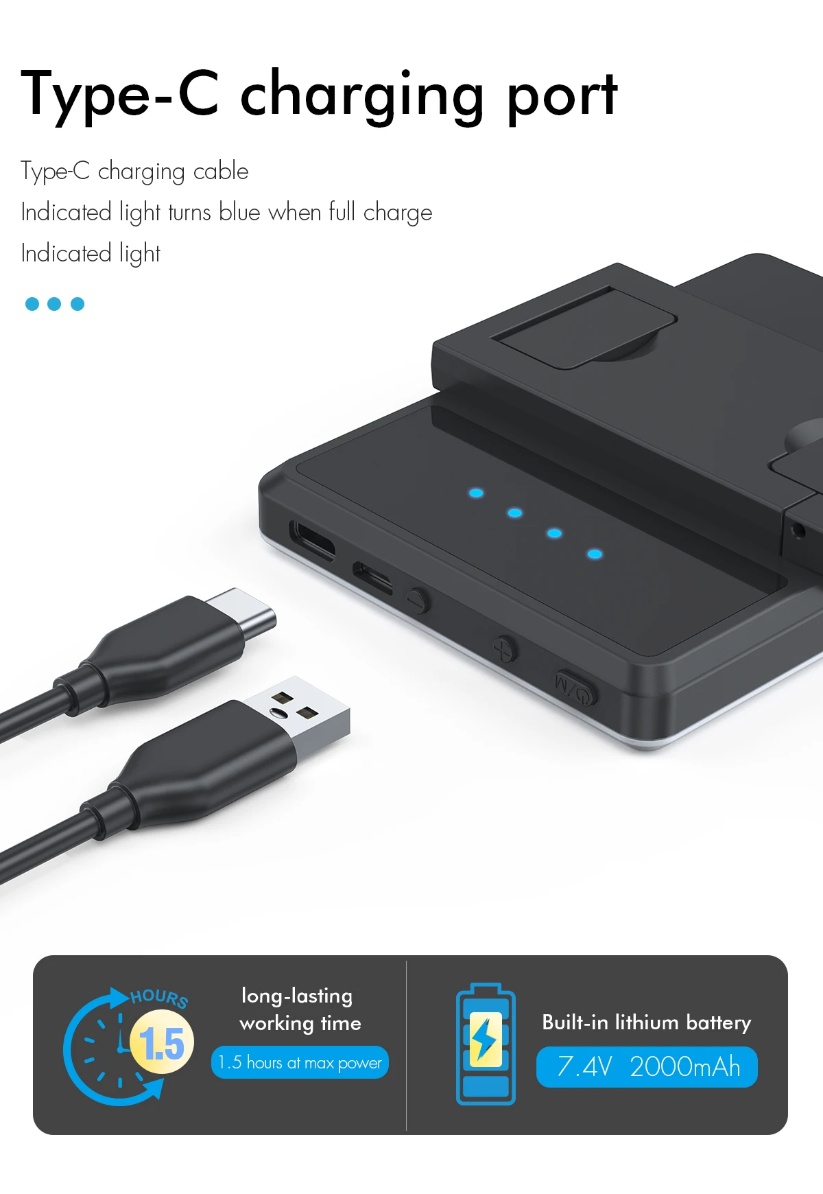 Mamen Hot Selling Led Fill Light 5w Mini Led Light Smartphone Computer ...