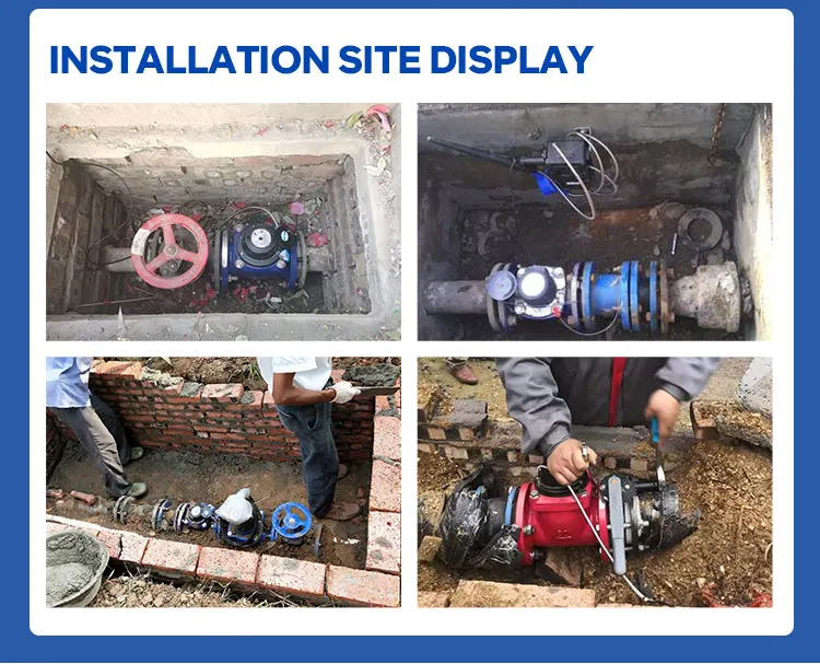 DN 80 Flange Macro Water Meter Woltman Type for Cold Water