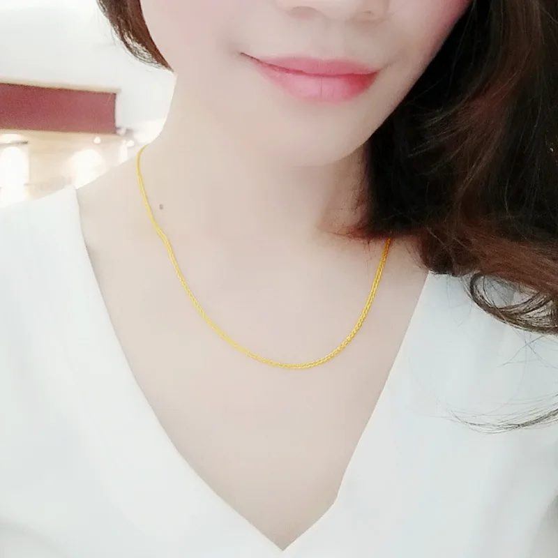 Chinese Custom G9999 Foxtail Pure 24k Real Pure Gold Yellow Chopin ...