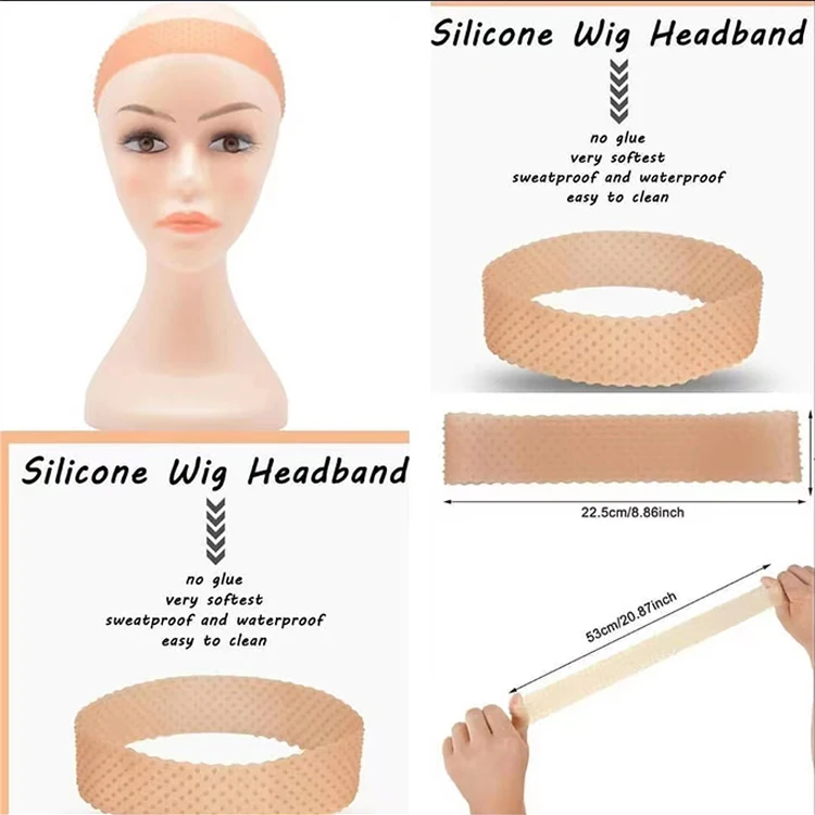 Transparent Silicone Non Slip Wig Grip Head Band For Women,Comfort ...