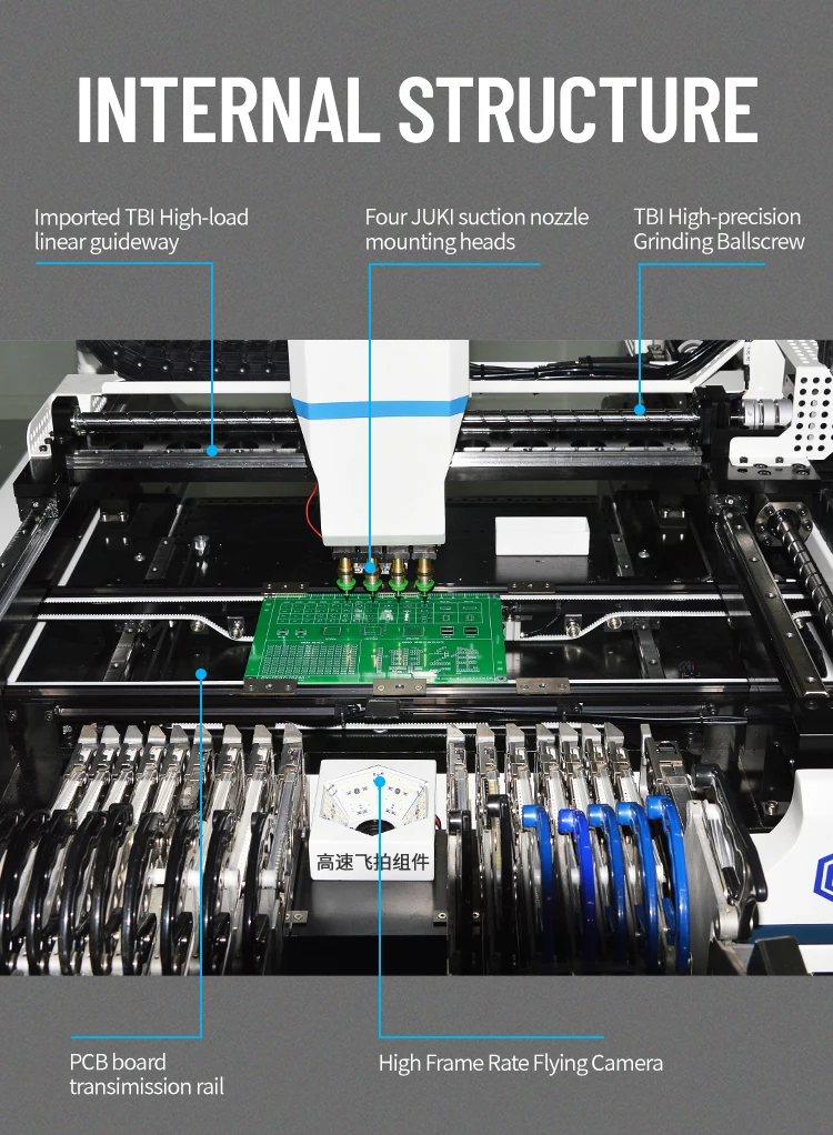 Bovi SMT 4 Head Flying Vision Machine - Efficient Assembly