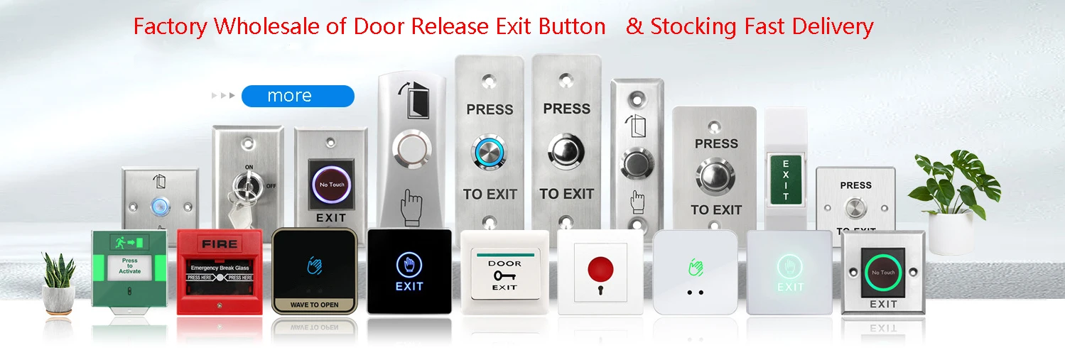 Matte Push Exit Button Access Control Switch Surface Mount for Home ...