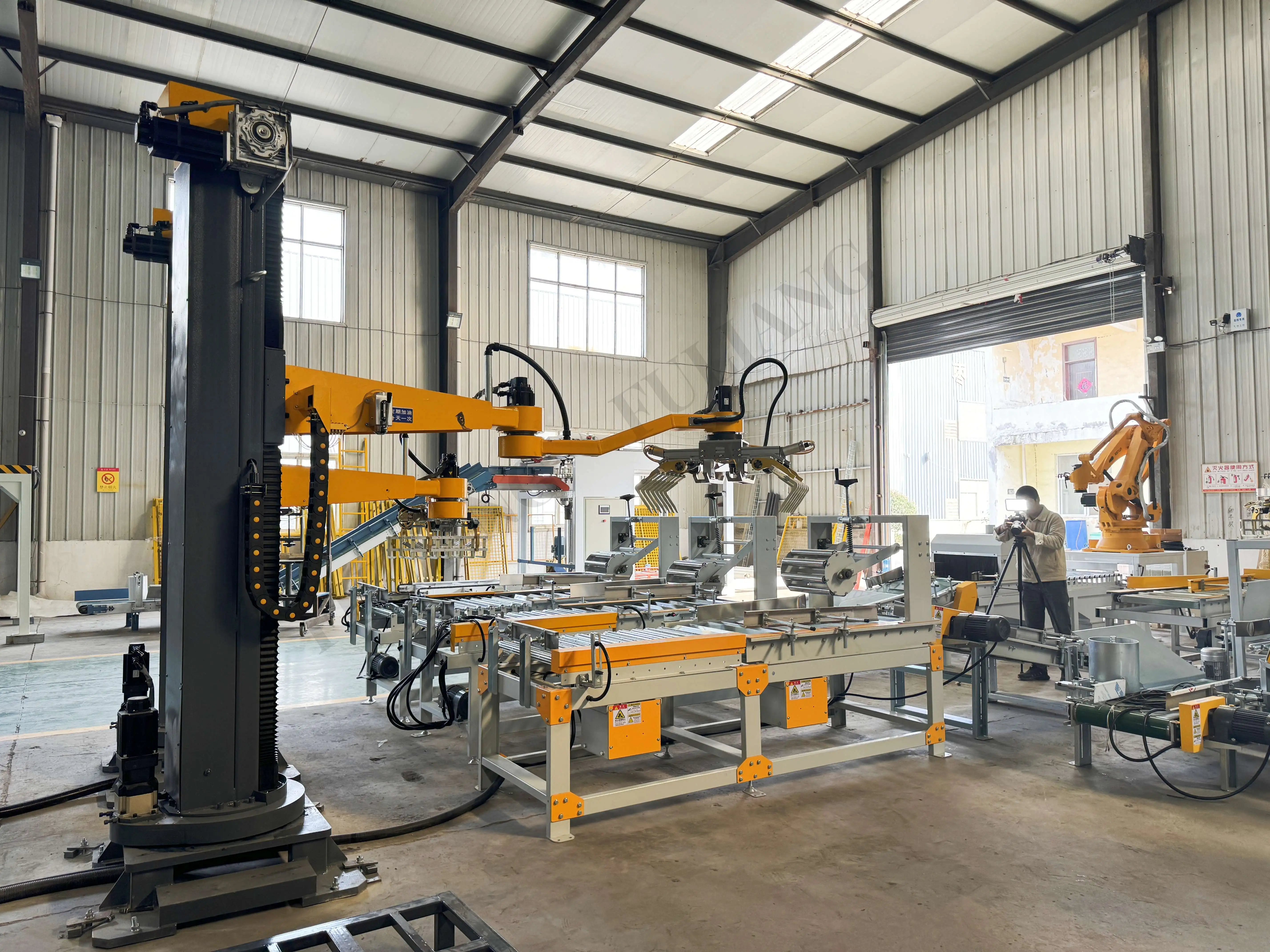Automatic Industrial Robot Stacker Palletizer Stacking Machine For Box ...