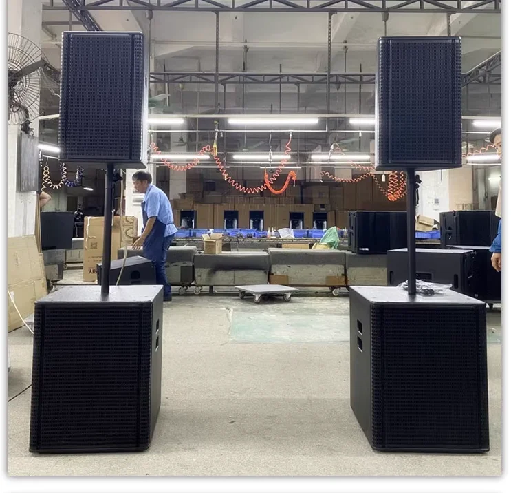Line Array Column Pa Dj Speaker System Powered Subwoofer Dsp Line Array ...