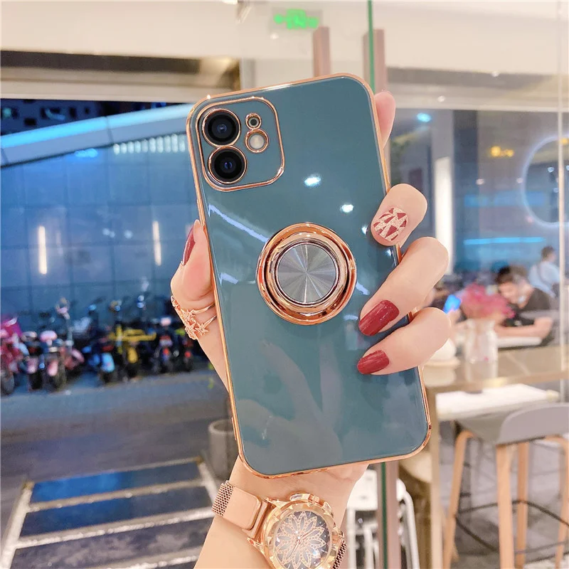 Factory Price Shockproof Phone Case For Iphone 14 Ring Stand Magnetic ...