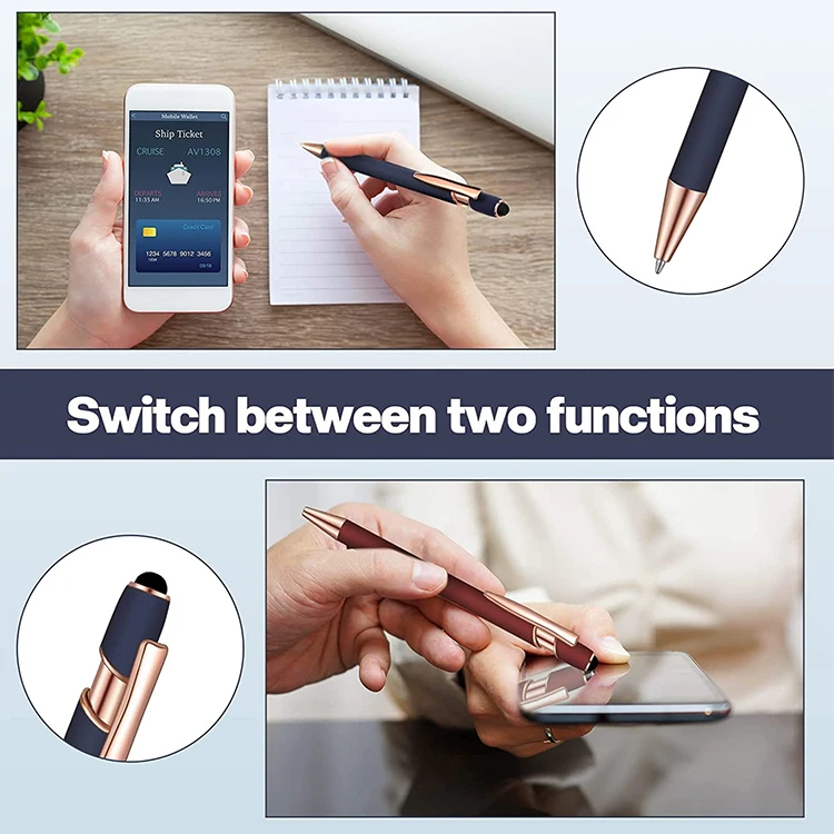 Promotional Novelty Metal Stylus Ball Pen with Custom Logo