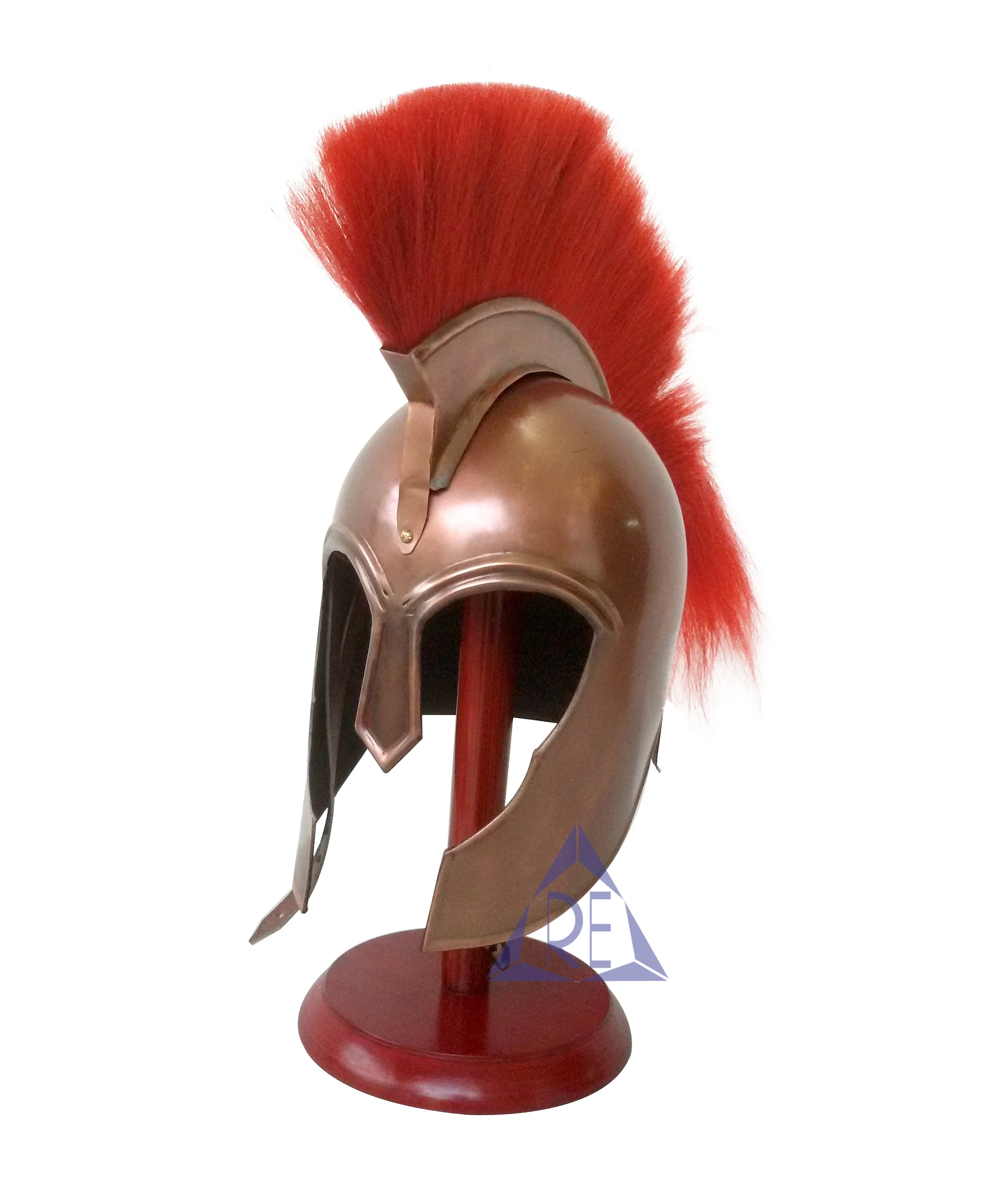 Handcrafted Spartan Warrior King Leonidas Armomr Helmet With Red Plume ...