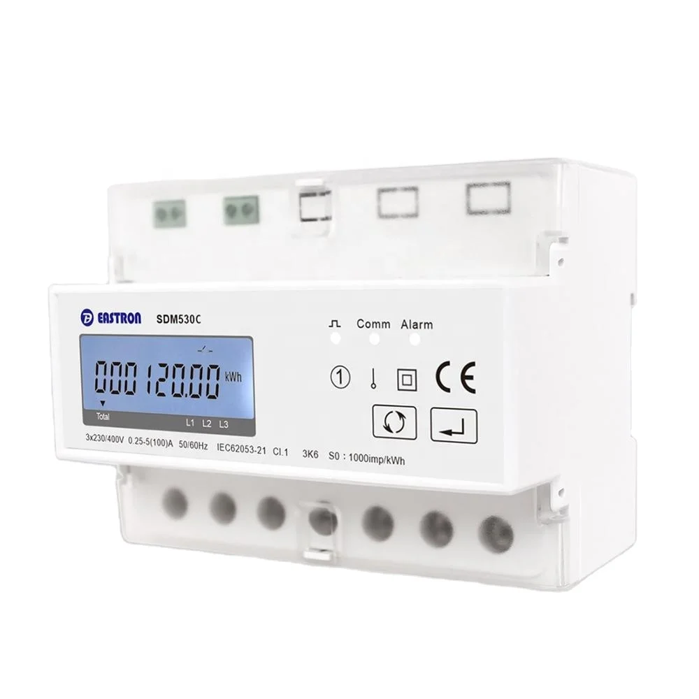 Sdm530c Modbus Din Rail Power Meter,Remote Control Energy Meter,Smart 3 ...
